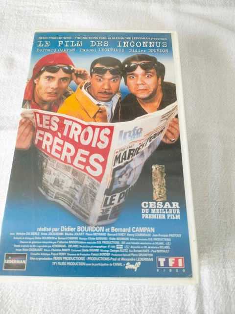 VHS - LES TROIS FRERES - Campan, Légitimus et Bourdon EUR 5,00 - PicClick FR